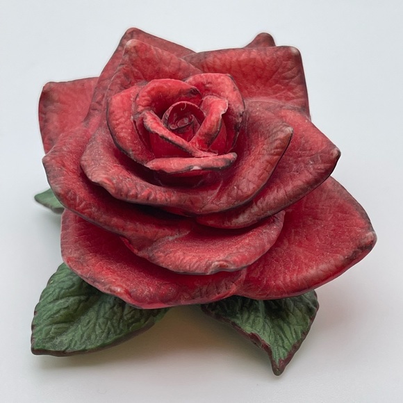 Lenox | Accents | Vintage Lenox Porcelain Flower Red Rose | Poshmark